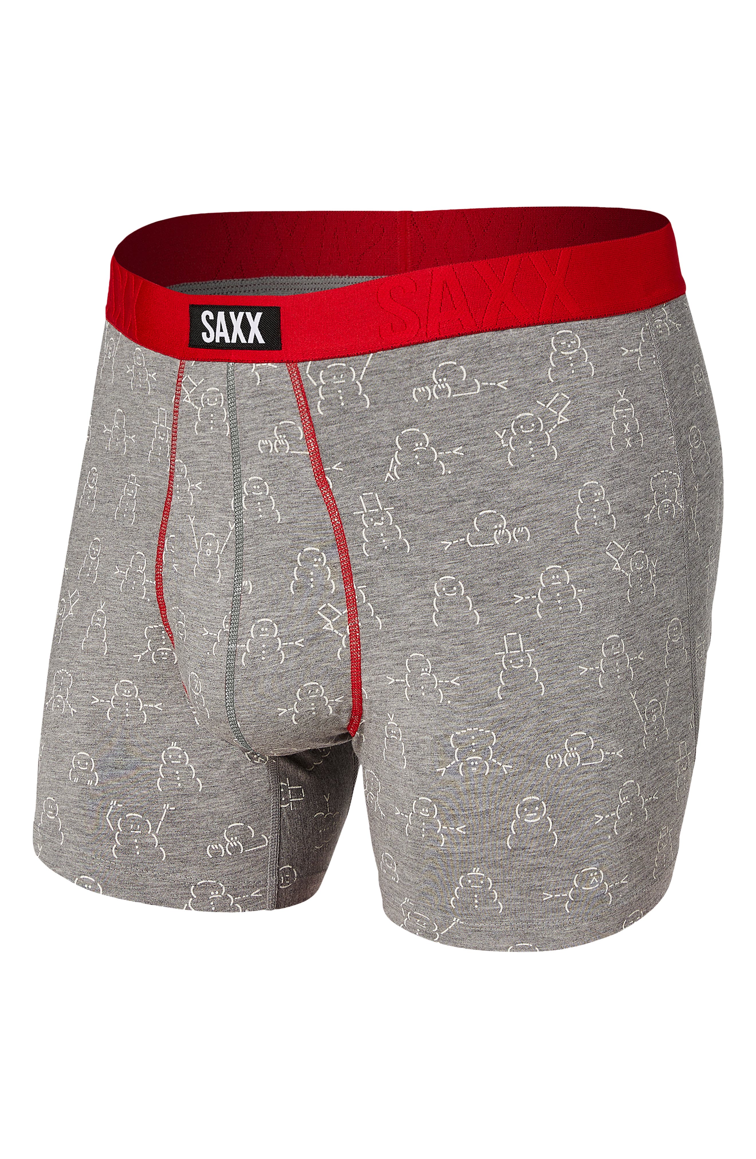 SAXX Undercover Snowman Print Performance Boxer Briefs | Nordstromrack