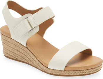 UGG® UGG Eisley Leather Espadrille Wedge Sandal (Women) | Nordstrom