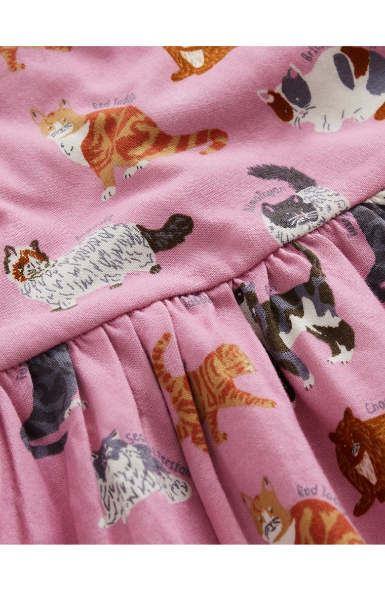 Mini Boden Kids' Cat Print Cotton Dress | Nordstromrack