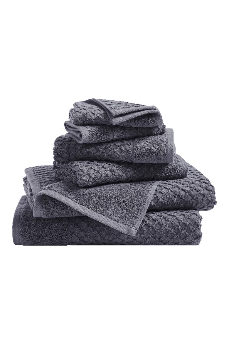 Diamond Waffle Texture 6-Piece Towel Set | Nordstromrack