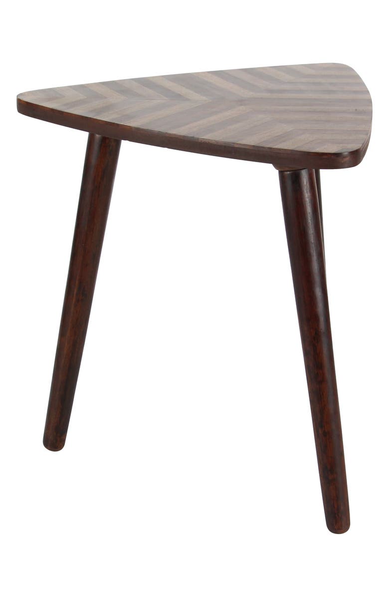 GINGER BIRCH STUDIO Brown Mango Wood Handmade Accent Table with Wood ...
