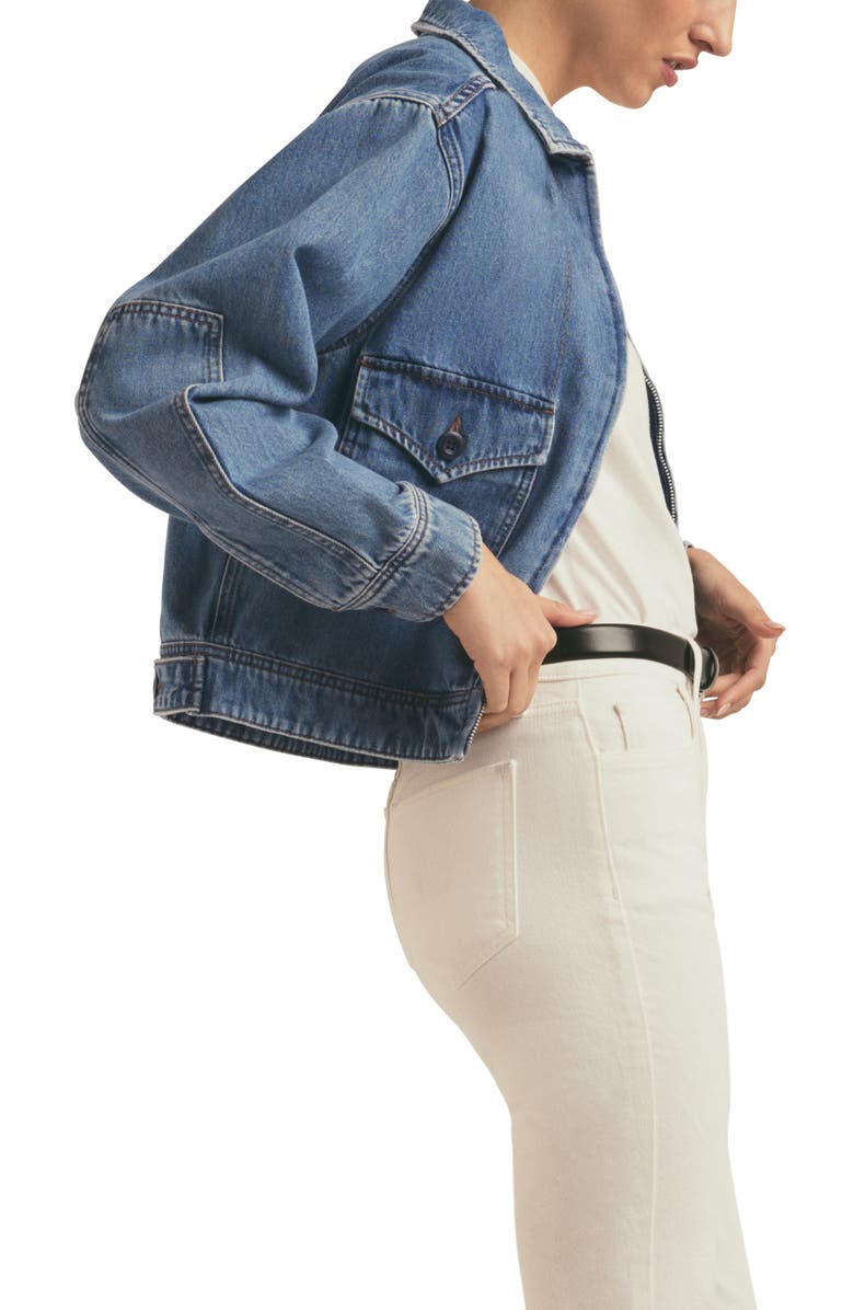 Favorite Daughter The Robert Front Zip Denim Jacket | Nordstromrack