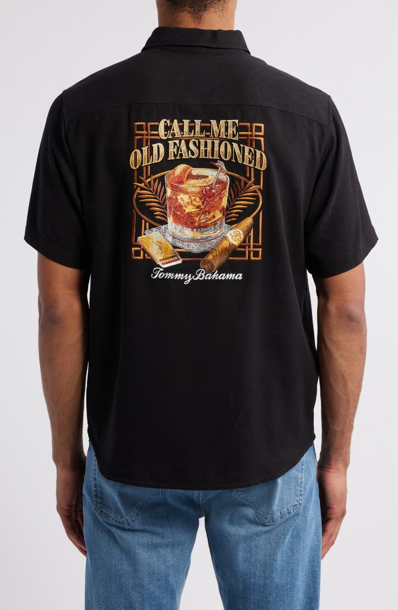 Tommy Bahama Call Me Old Fashioned Short Sleeve Silk Button-Up Shirt ...