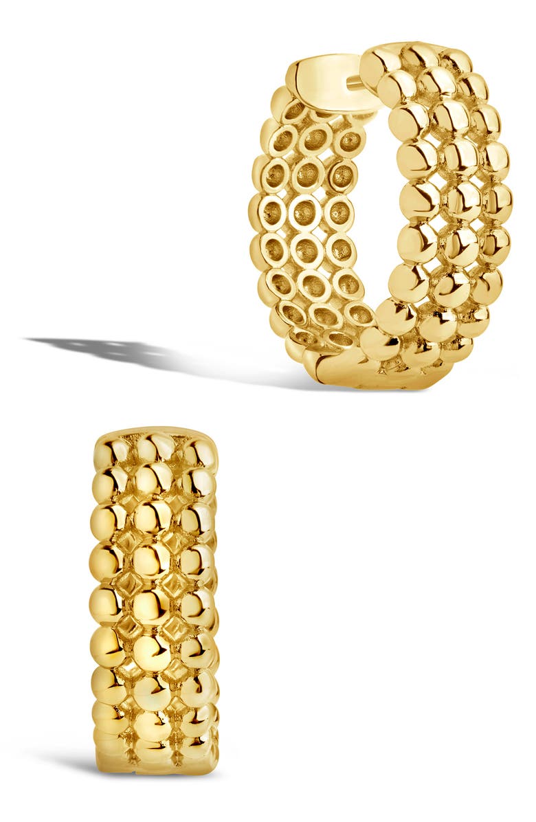 Sterling Forever Three Row Bubble Hoops | Nordstromrack