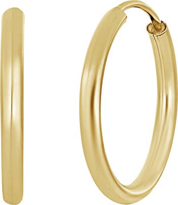 14k gold infinity hoop earrings store