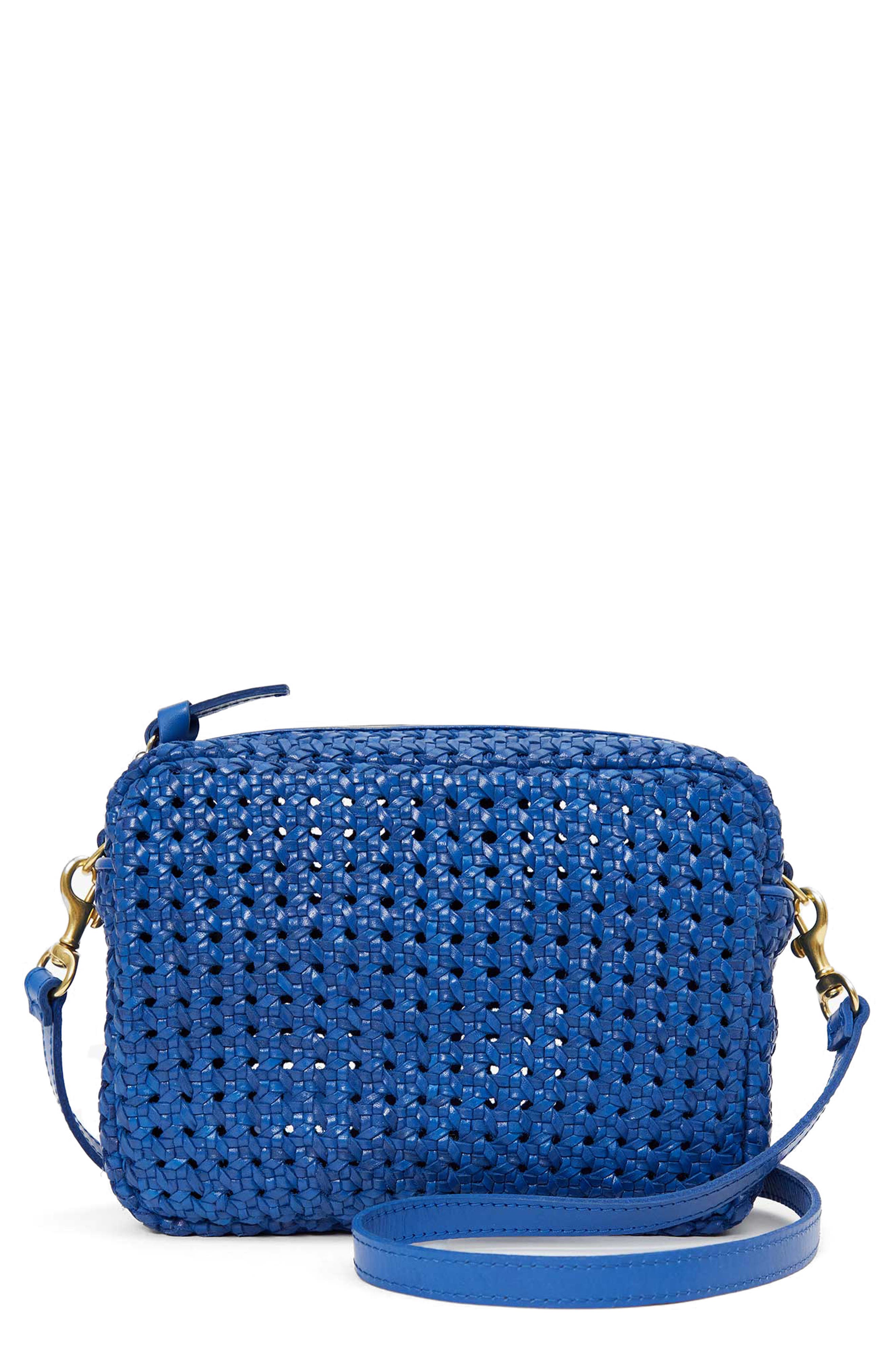 Clare V. Midi Sac Woven Leather Crossbody Bag | Nordstrom