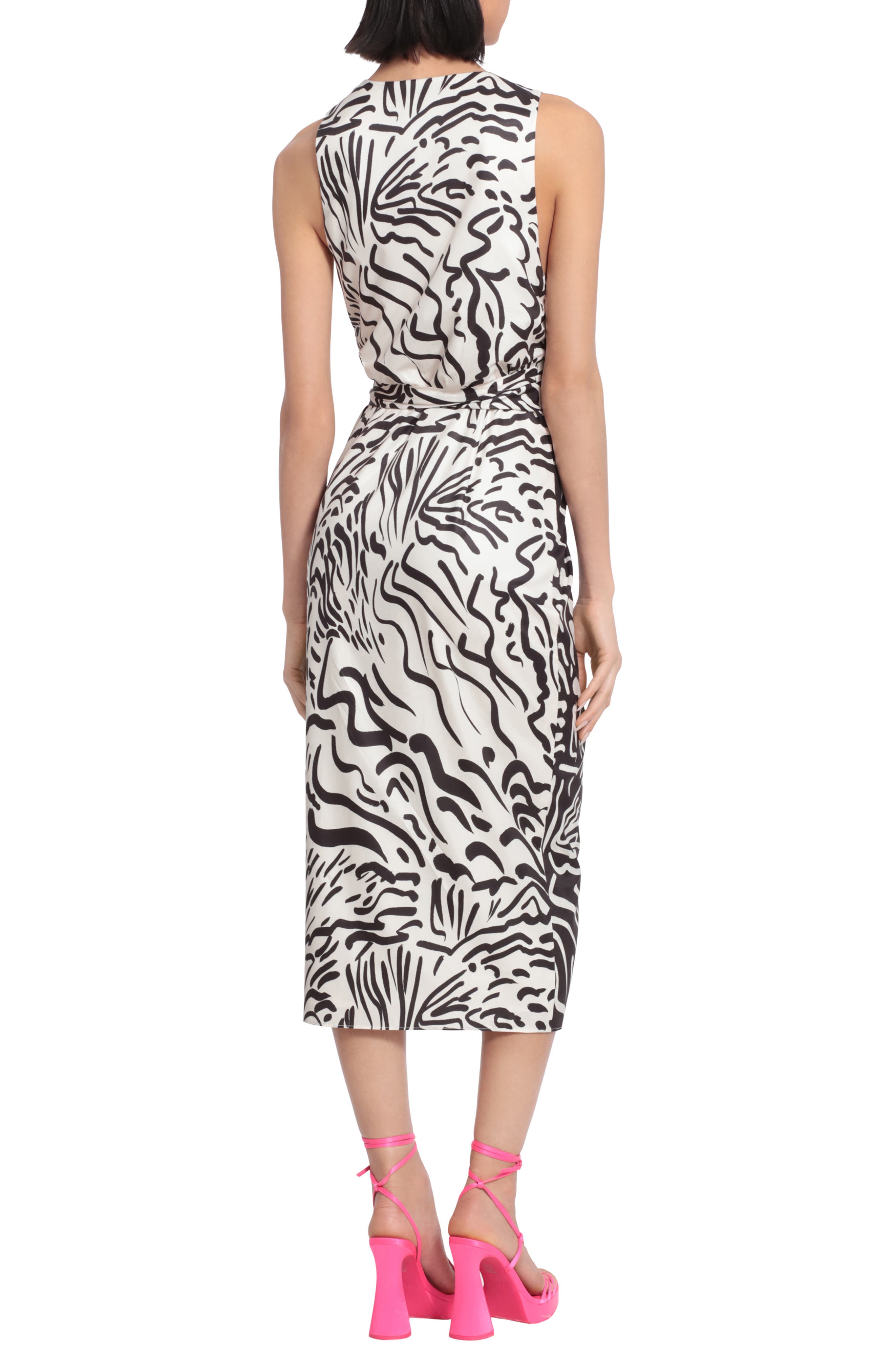Donna Morgan Sleeveless Midi Wrap Dress | Nordstromrack
