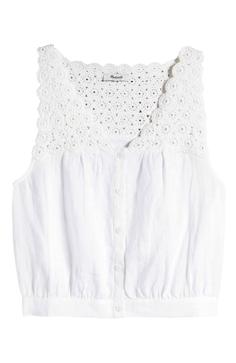Madewell Crocheted V-Neck Bubble Top | Nordstromrack