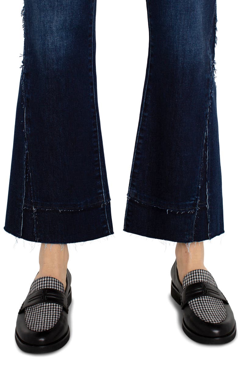 Liverpool Hannah Frayed Crop Flare Jeans | Nordstrom