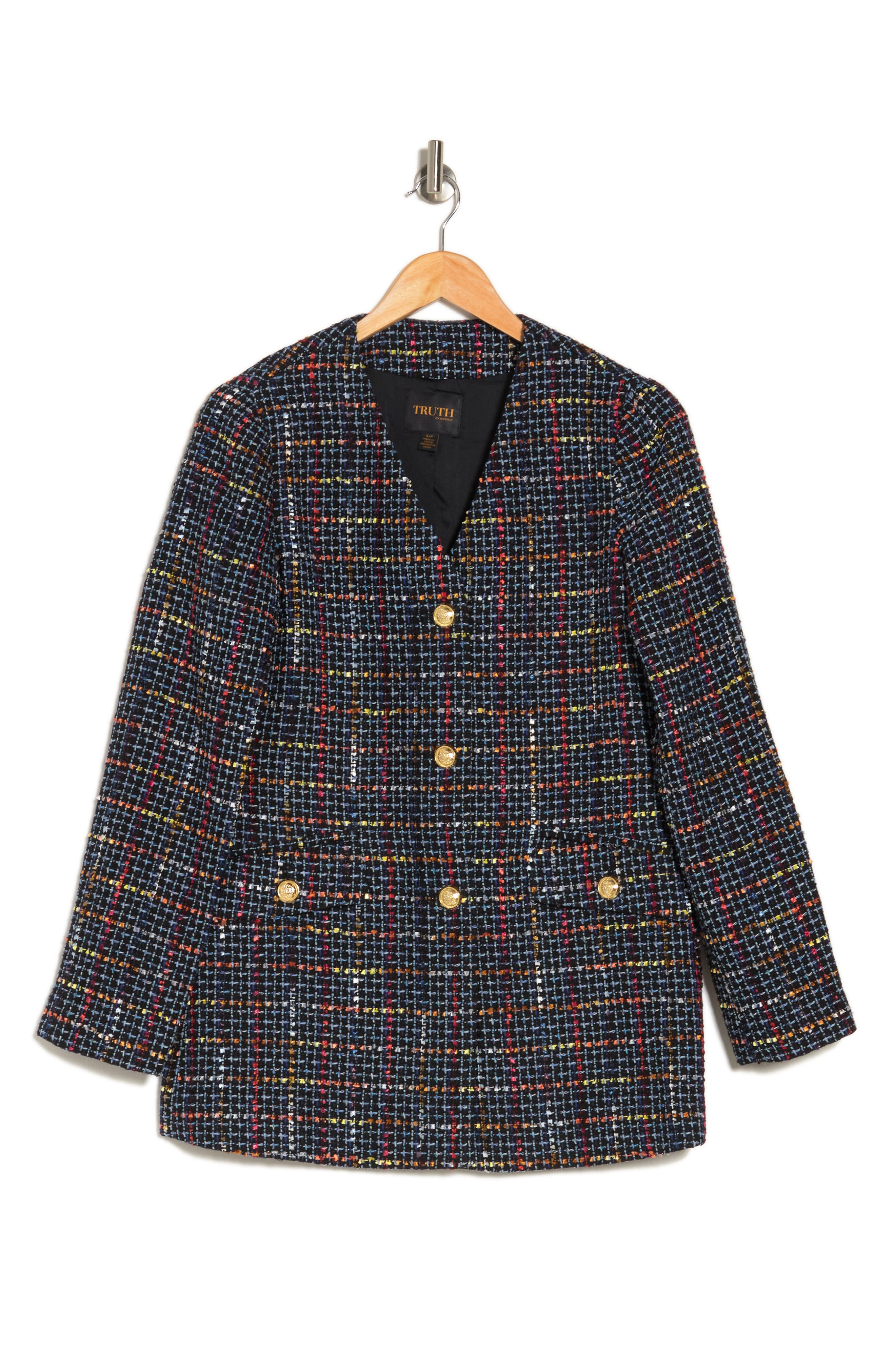 TRUTH Tweed Button Front Jacket | Nordstromrack