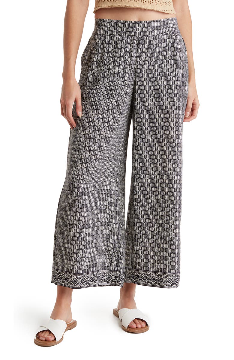 MAX STUDIO Border Wide Leg Pants | Nordstromrack