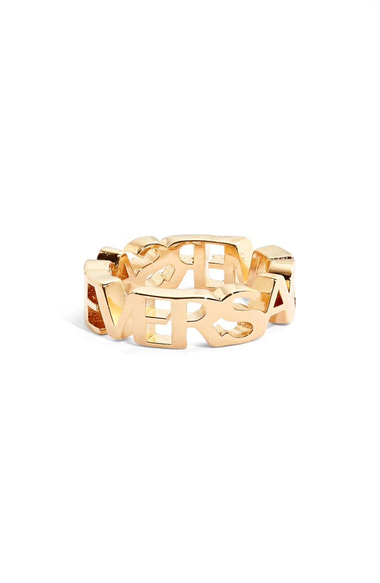 Versace Signature Logo Ring | Nordstrom