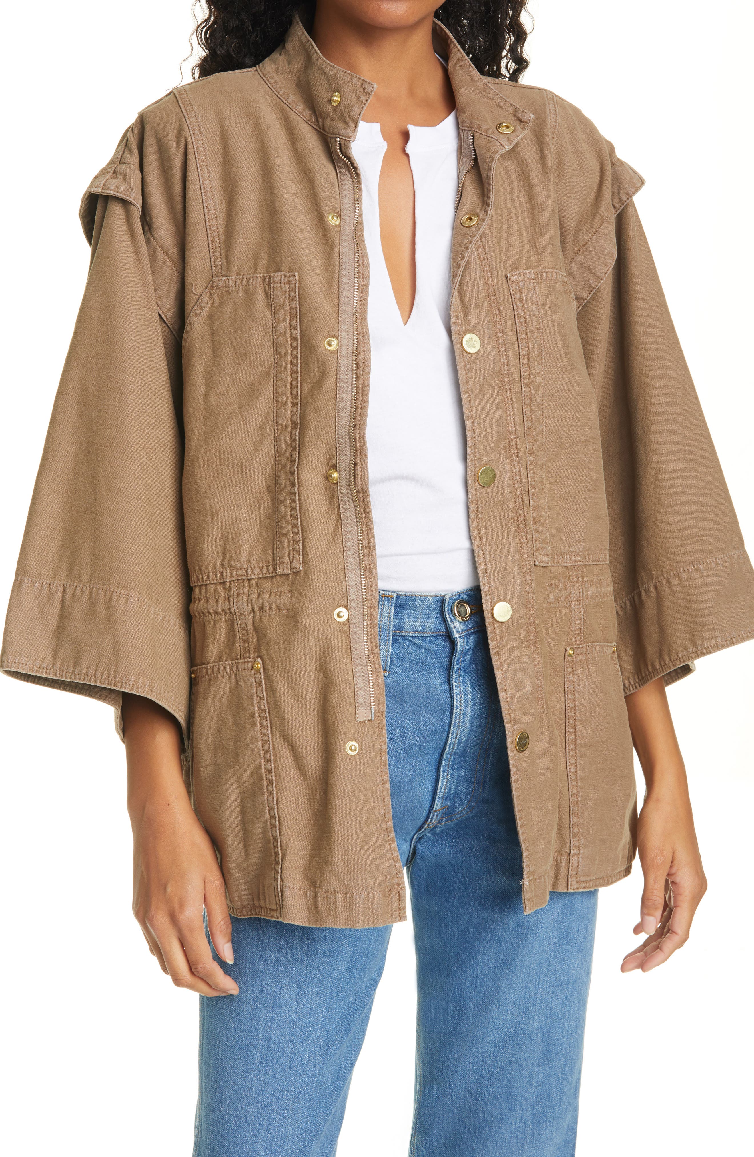 Twisted Bell Sleeve Utility Jacket (Women) | Nordstromrack