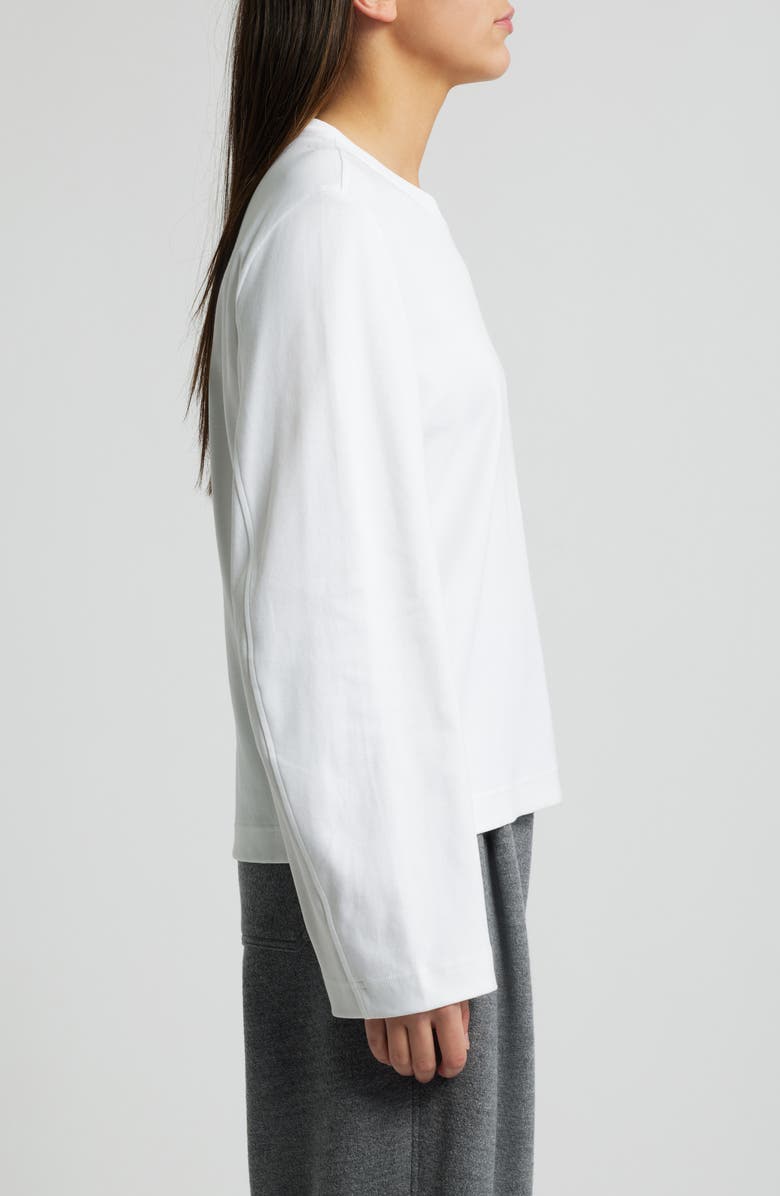 COS Rounded Long Sleeve Cotton T-Shirt | Nordstromrack