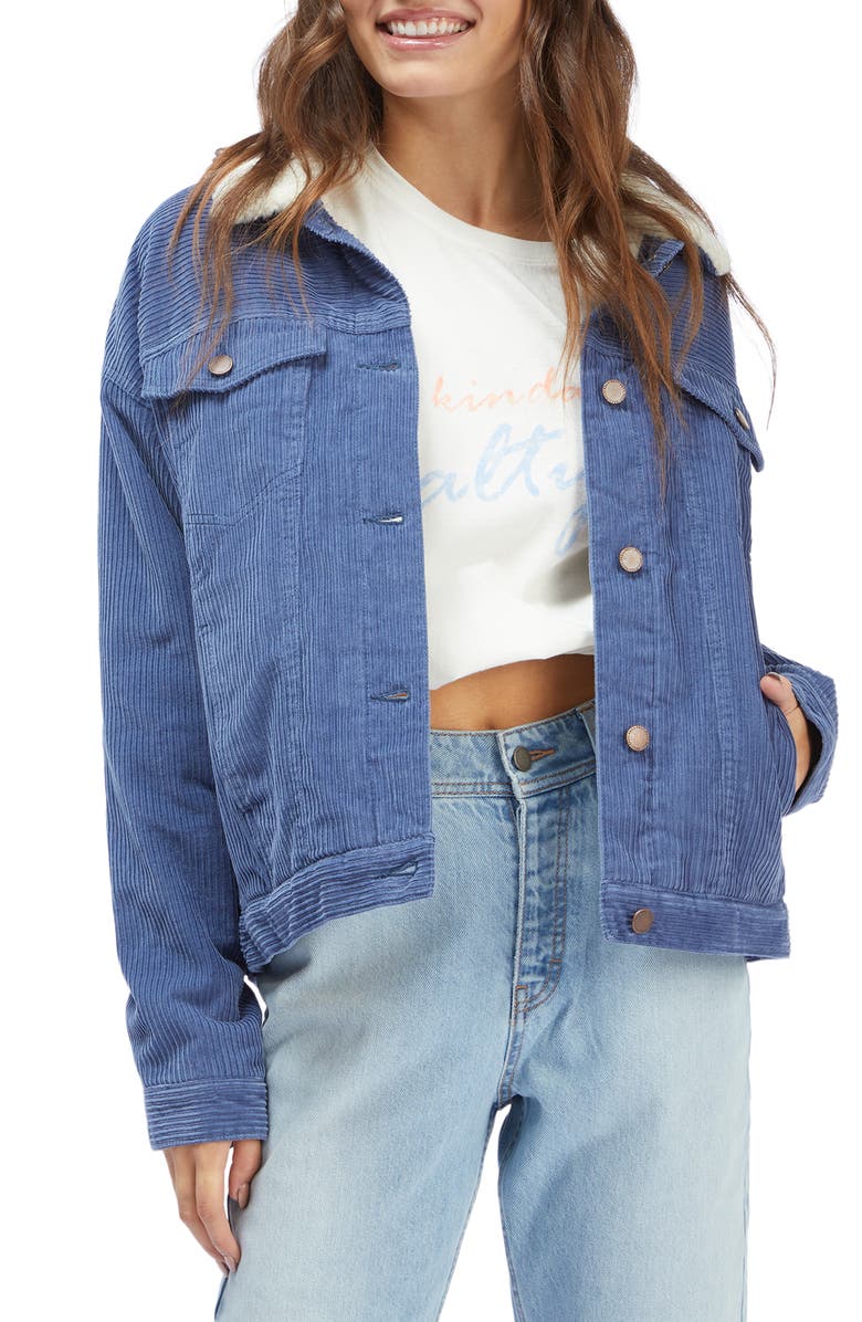 Roxy Fortune Future Corduroy Trucker Jacket | Nordstromrack