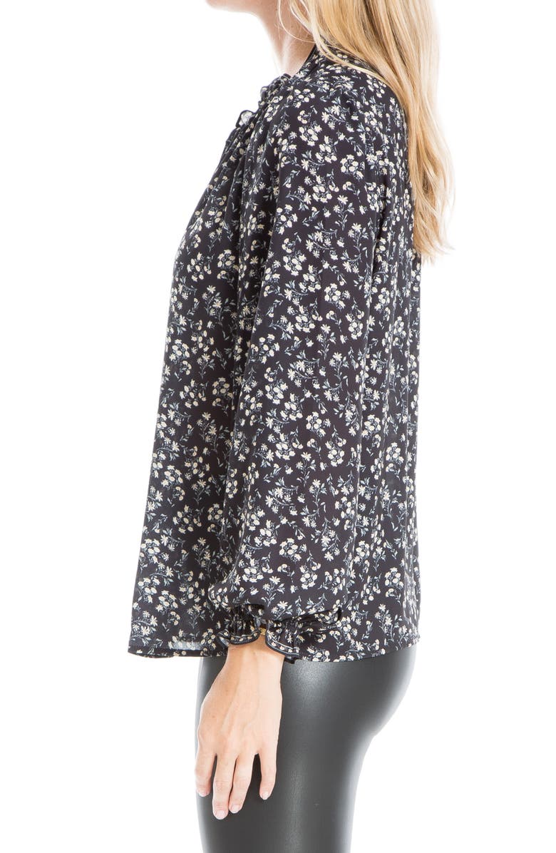 MAX STUDIO Long Sleeve Crepe Top | Nordstromrack