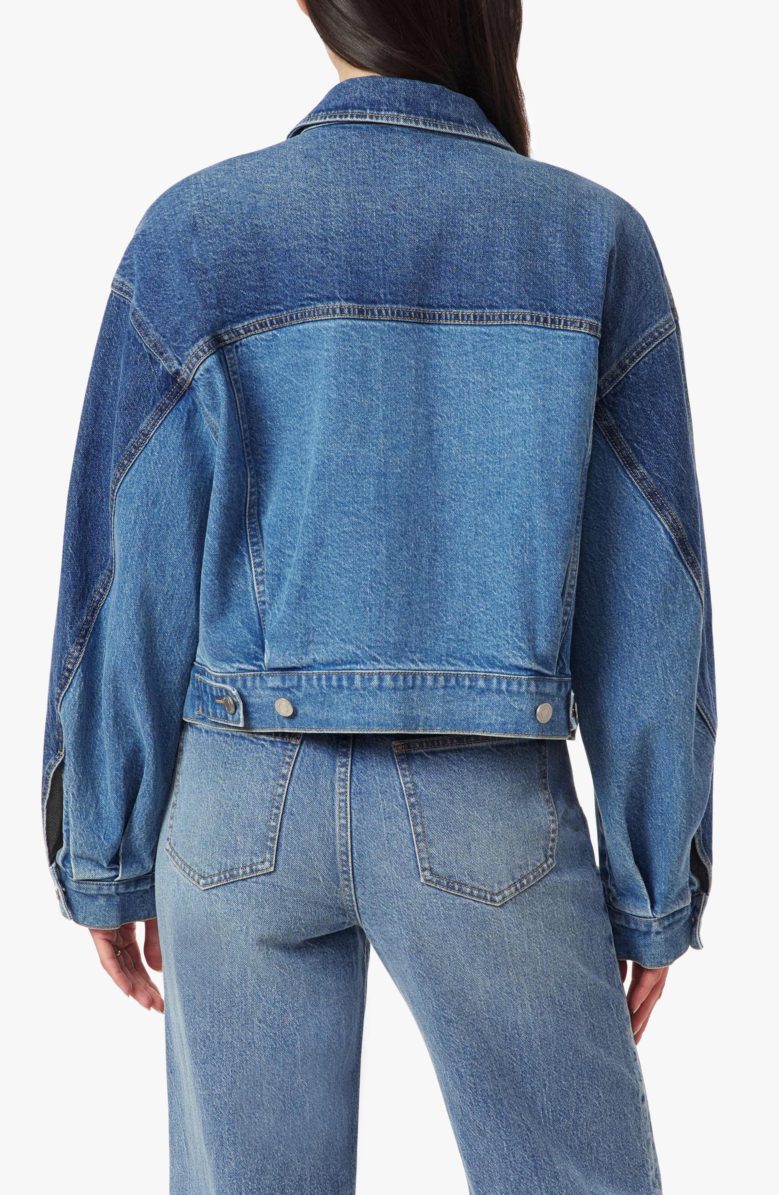 Habitual Colorblock Denim Trucker Jacket | Nordstromrack