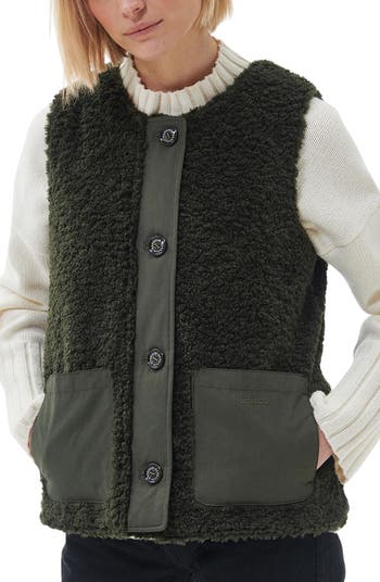 Barbour Kintra Teddy Faux Fur Liner Vest | Nordstrom