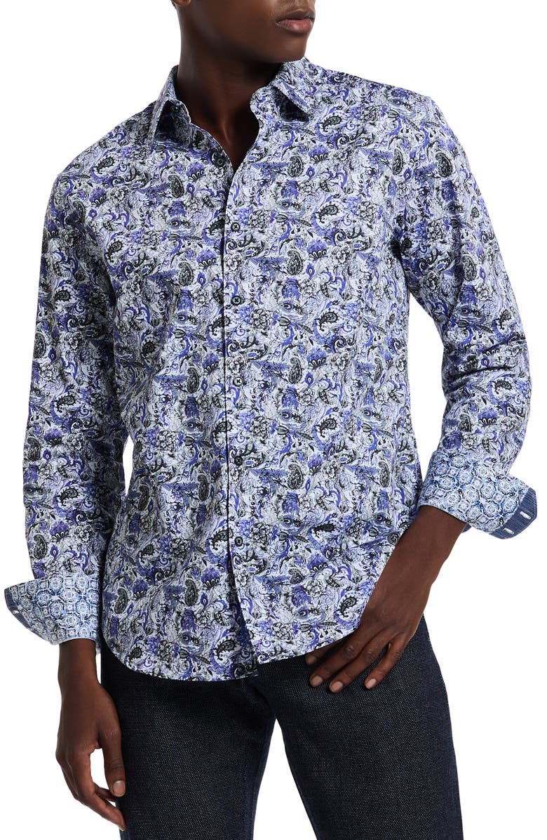 Robert Graham Dilworth Cotton Button-Up Shirt | Nordstromrack