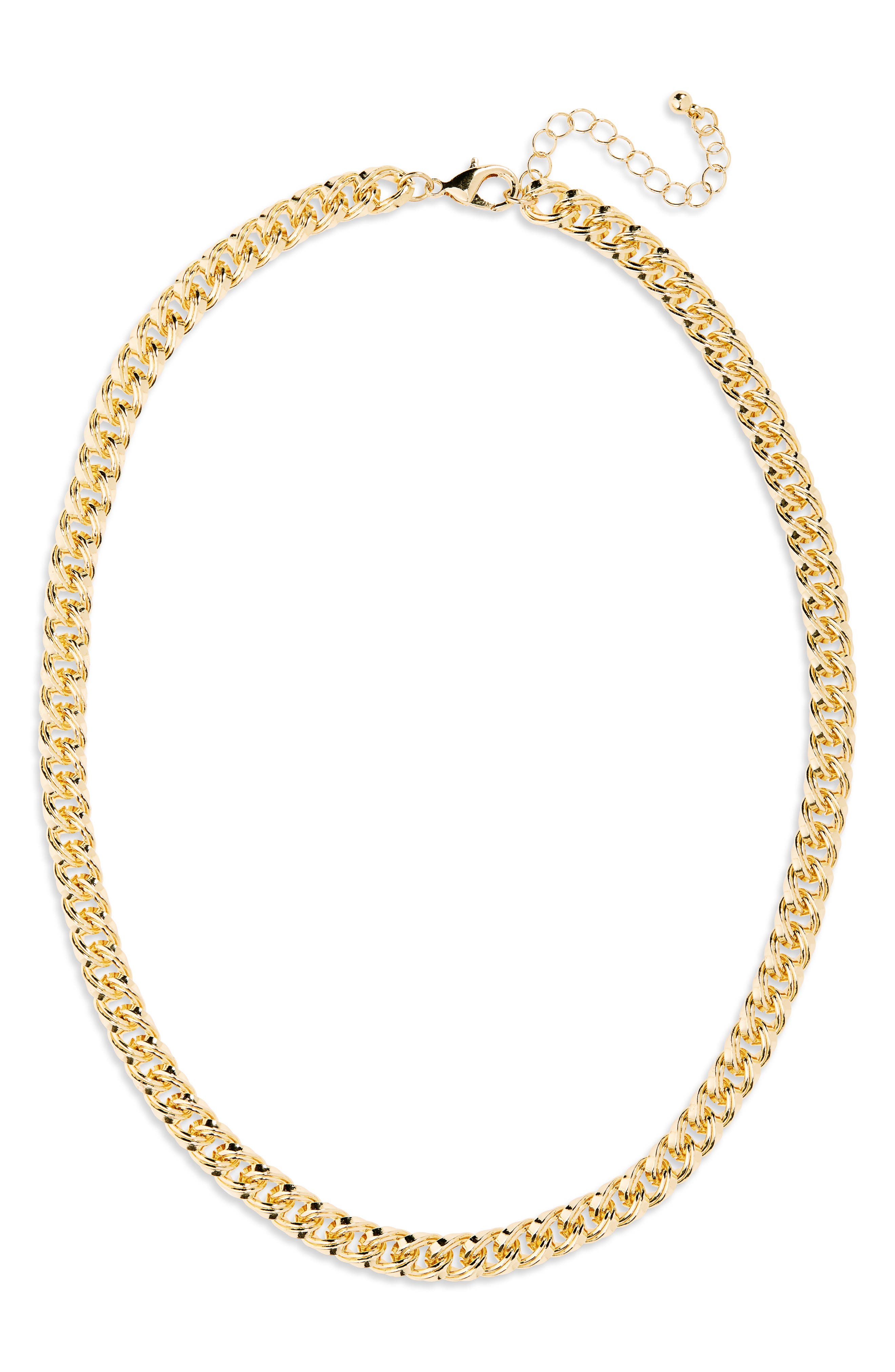 NORDSTROM RACK Waterproof Curb Link Chain Necklace | Nordstromrack