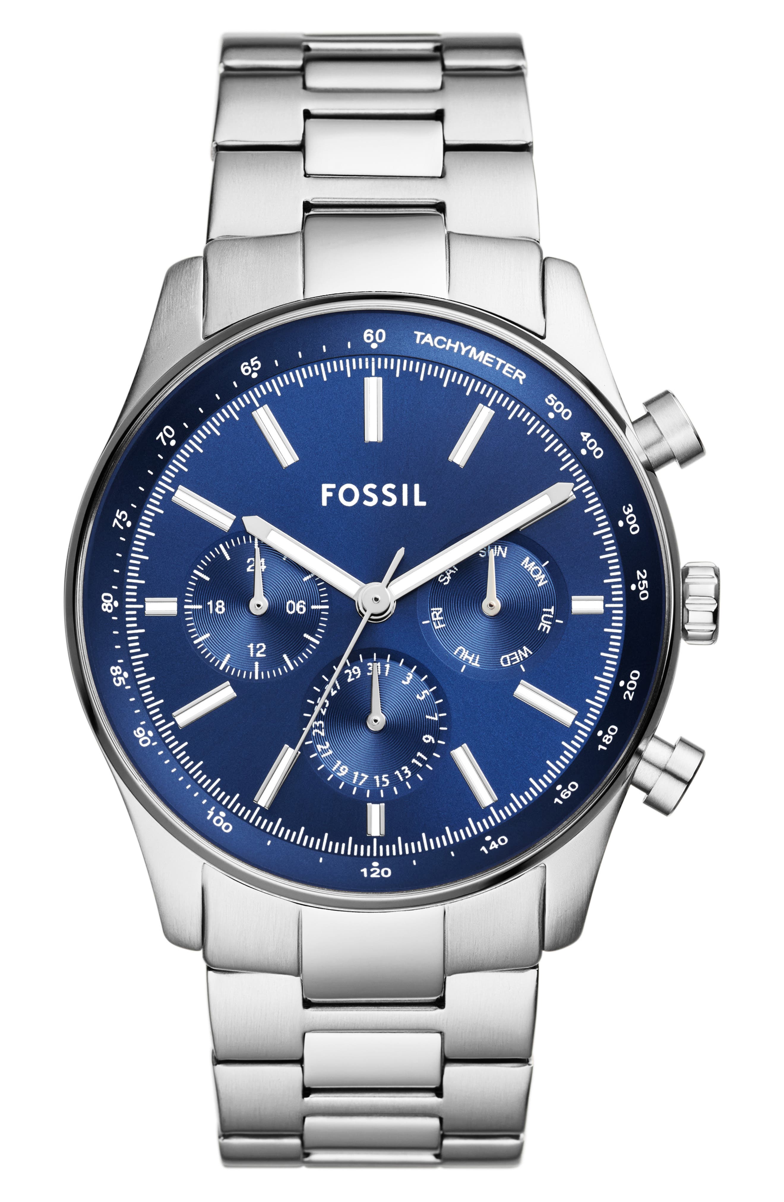 Fossil Sullivan Multi Function Bracelet Watch, 44mm | Nordstromrack