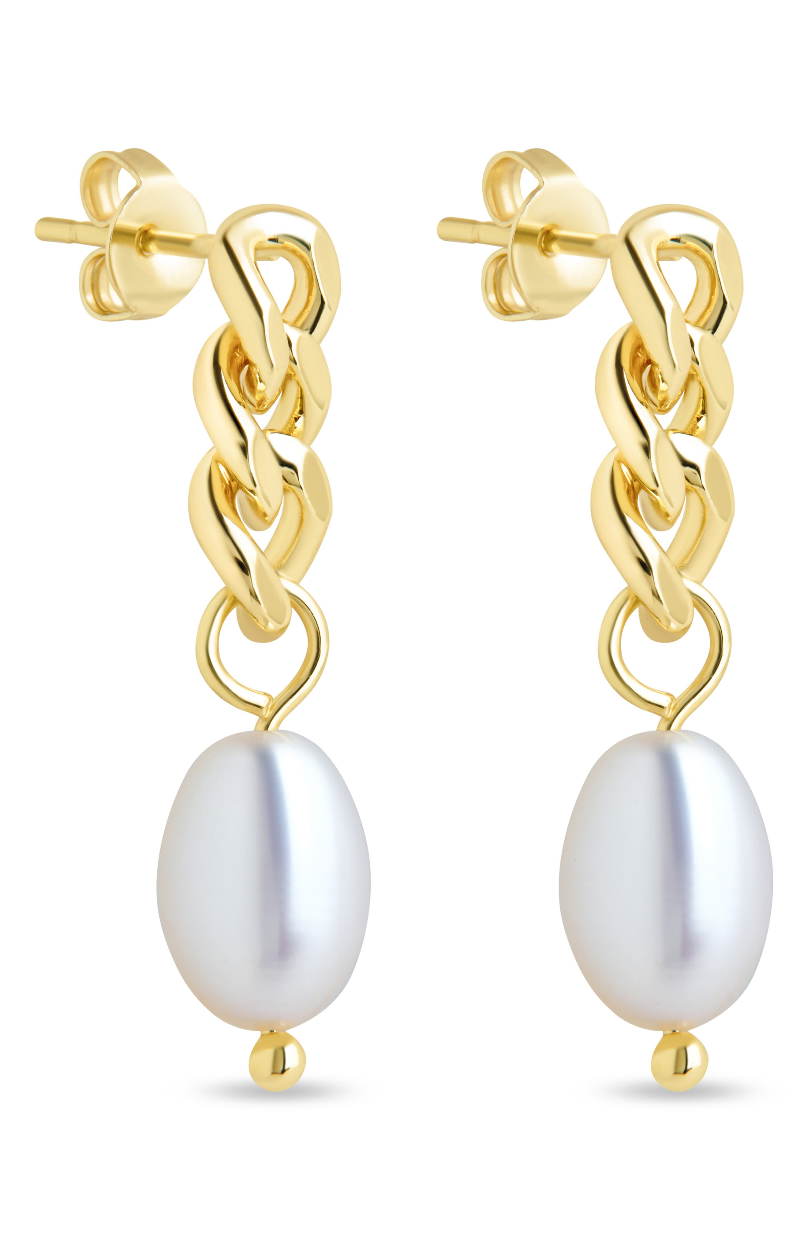 Sterling Forever Hana Chain Drop Earrings | Nordstromrack