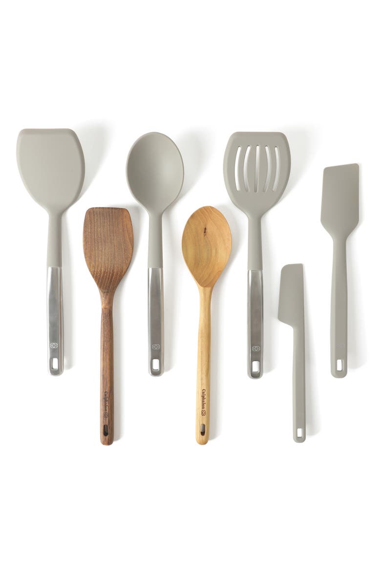 Prime 7 Piece Silicone and Teak Wood Kitchen Tool Set | Nordstrom