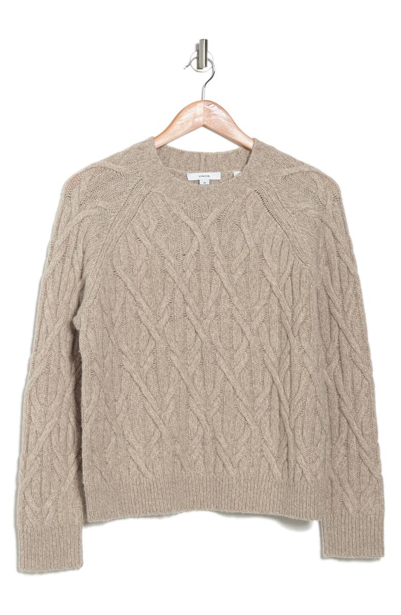 Vince Interlocking Cable Knit Merino Wool Blend Sweater | Nordstromrack