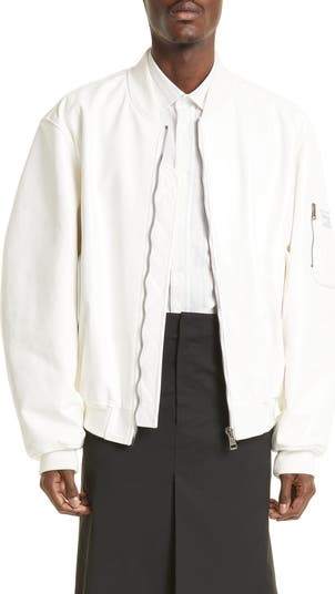 Raf Simons Leather Bomber Jacket | Nordstrom