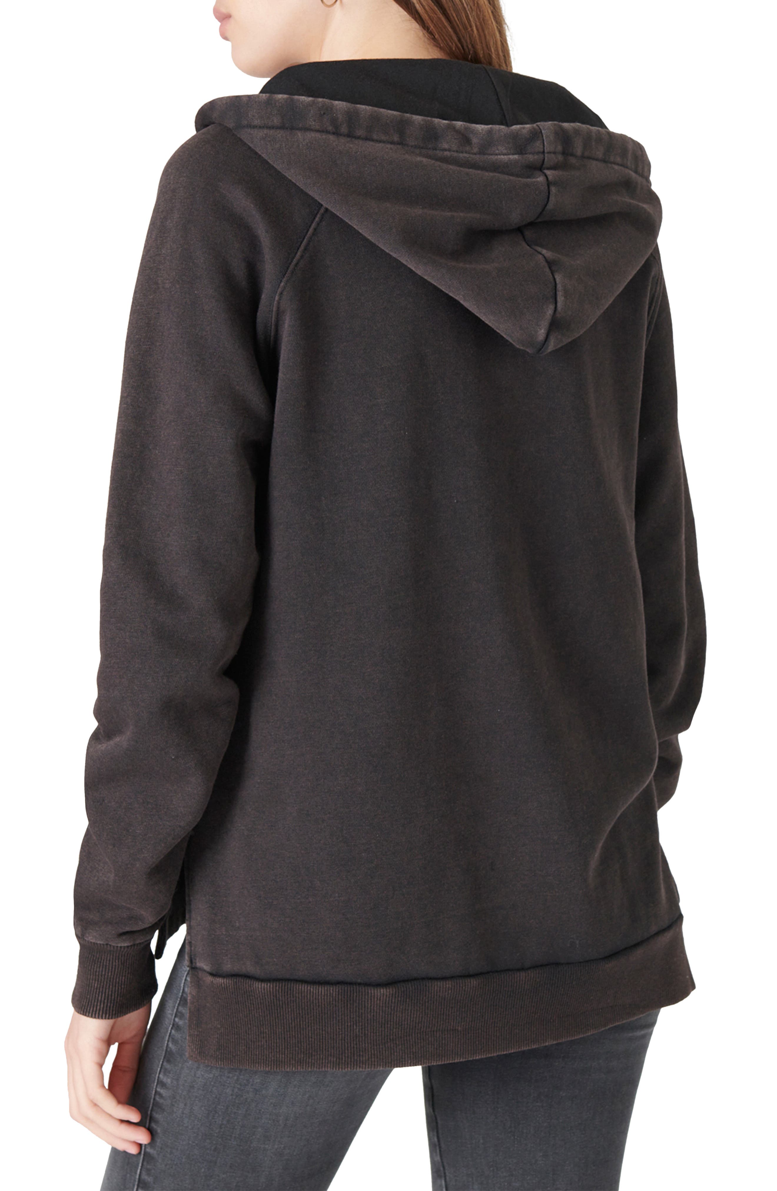 Lucky Brand Oversize Zip Hoodie | Nordstrom