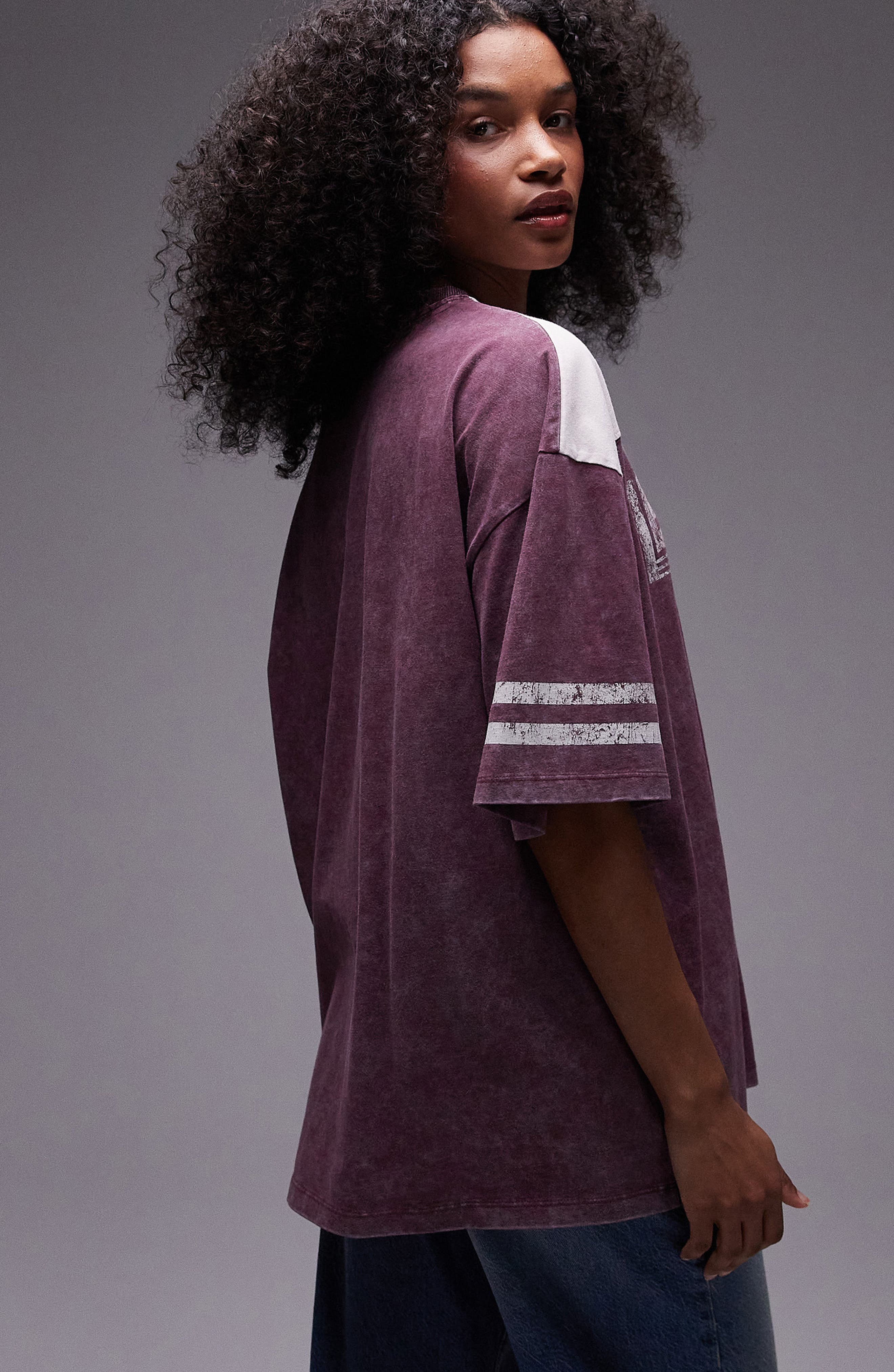 Topshop Le Sports Oversize Colorblock Graphic T-Shirt | Nordstrom