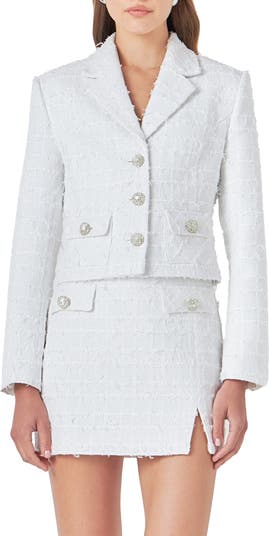 Endless Rose Crop Tweed Jacket | Nordstrom