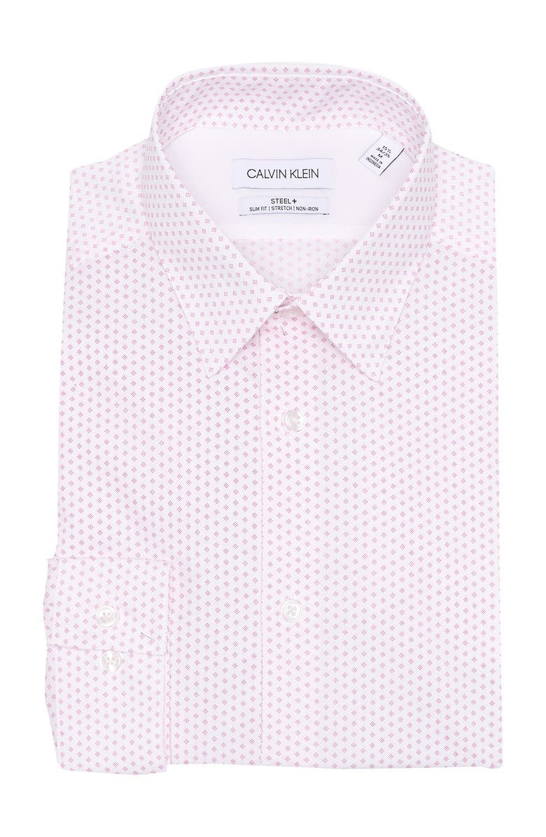 Calvin Klein Diamond Print Slim Fit Dress Shirt | Nordstromrack