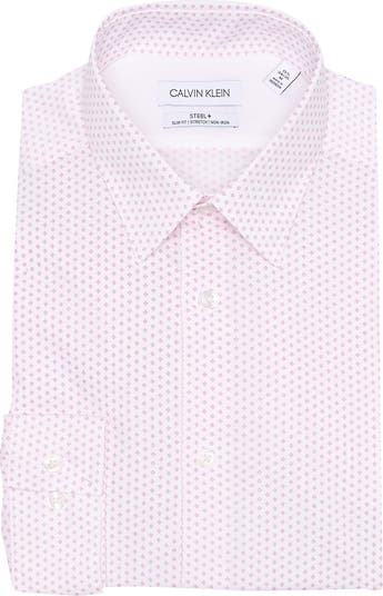 Calvin Klein Diamond Print Slim Fit Dress Shirt | Nordstromrack