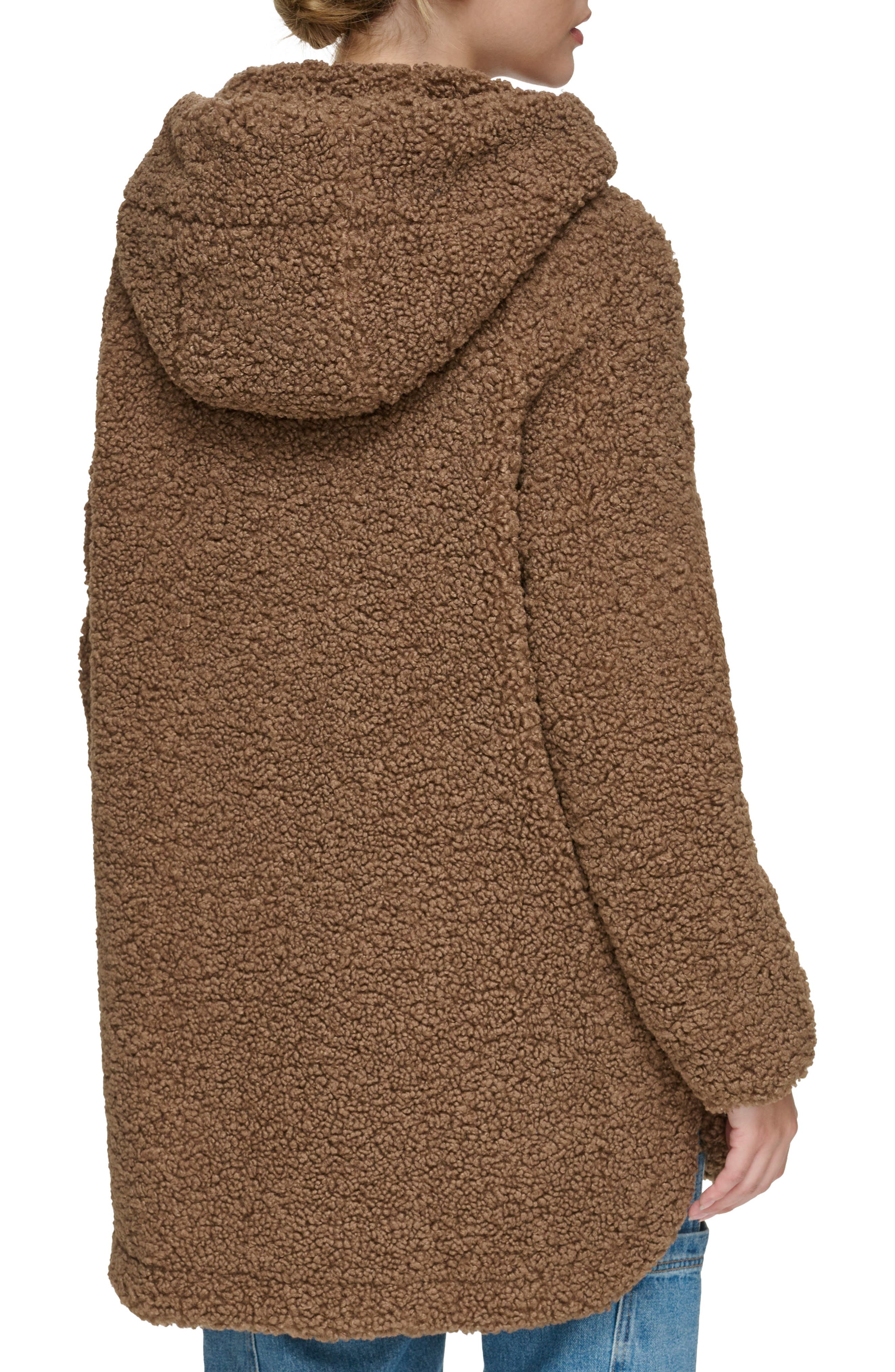 Andrew Marc Seneca Faux Shearling Hooded Jacket | Nordstromrack