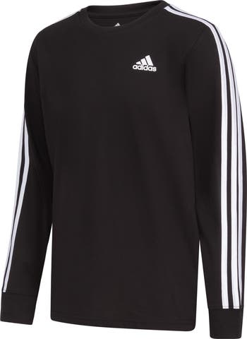 adidas Kids' Long Sleeve Logo Three Stripes Graphic T-Shirt | Nordstromrack