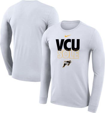 Nike White VCU Rams 2023 On Court Bench Long Sleeve T-Shirt | Nordstrom