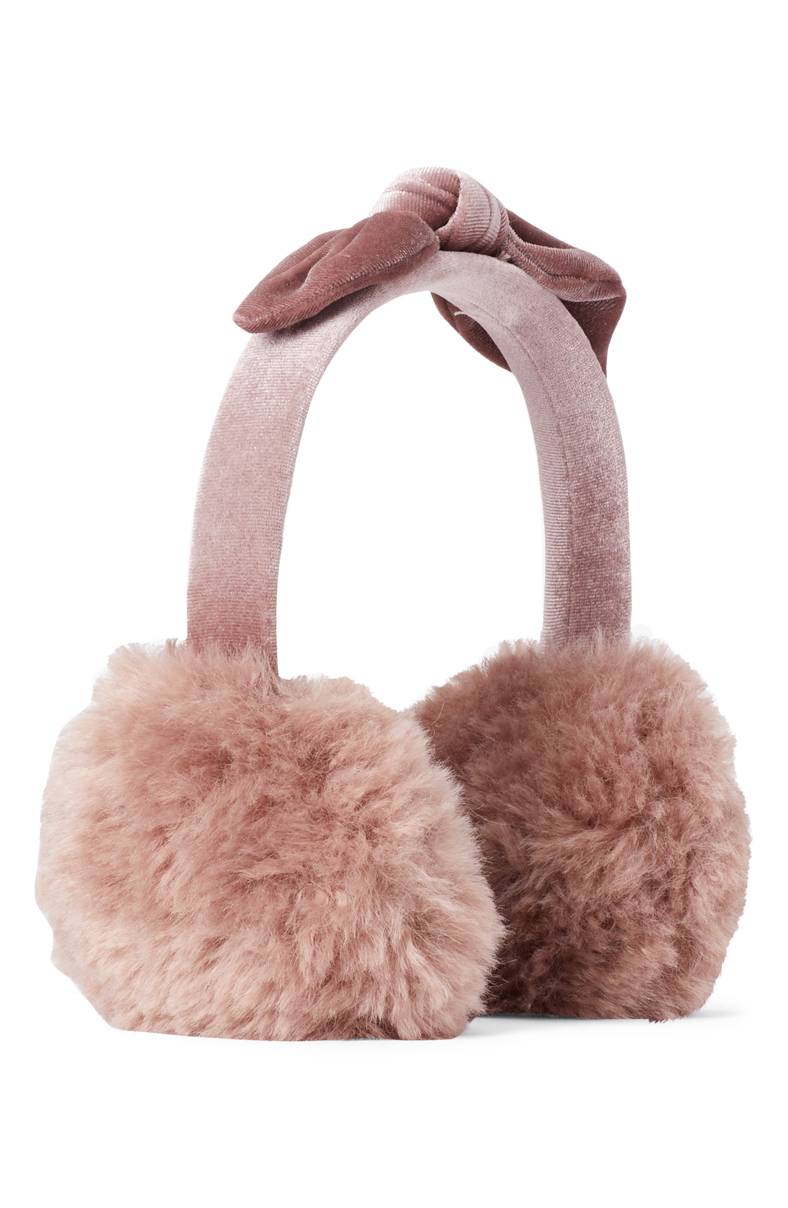 Kate Spade New York pointy bow faux fur earmuffs | Nordstromrack