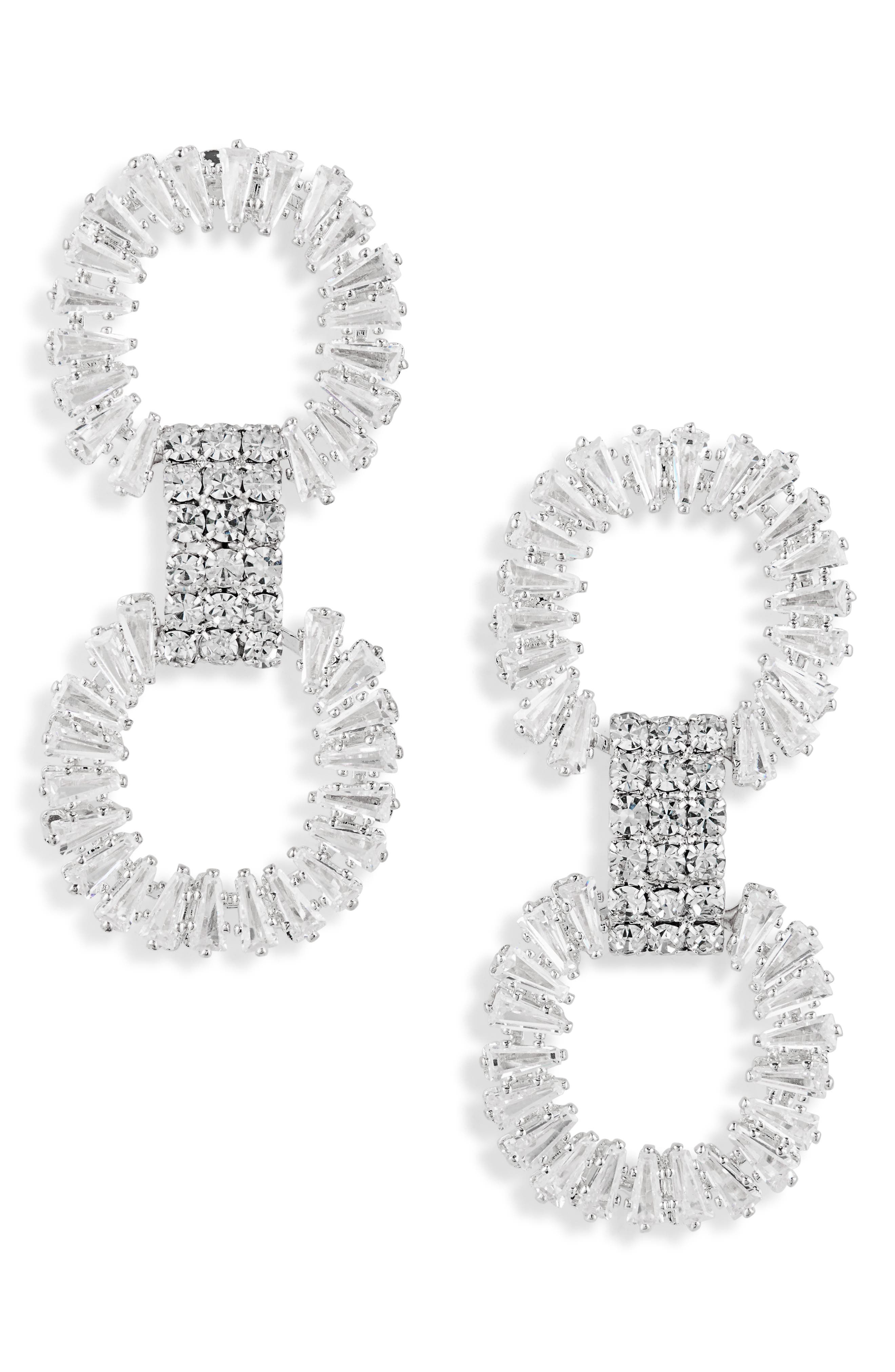 Tasha Crystal Double Drop Earrings | Nordstromrack