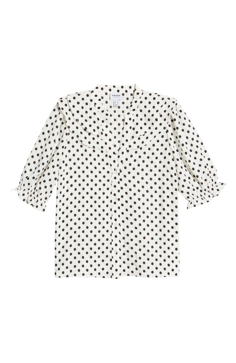 AWARE by VERO MODA Cornelia Polka Dot V-Neck Blouse | Nordstromrack