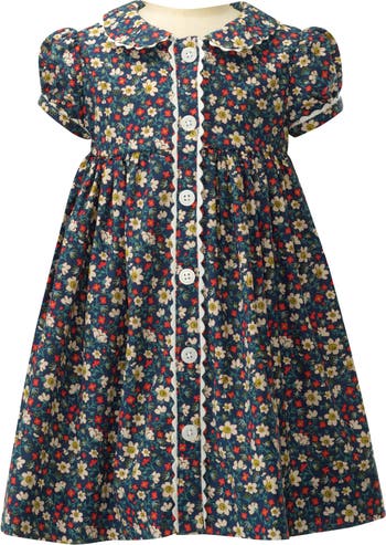 Rachel Riley Poppy Button-Front Dress & Bloomers | Nordstrom