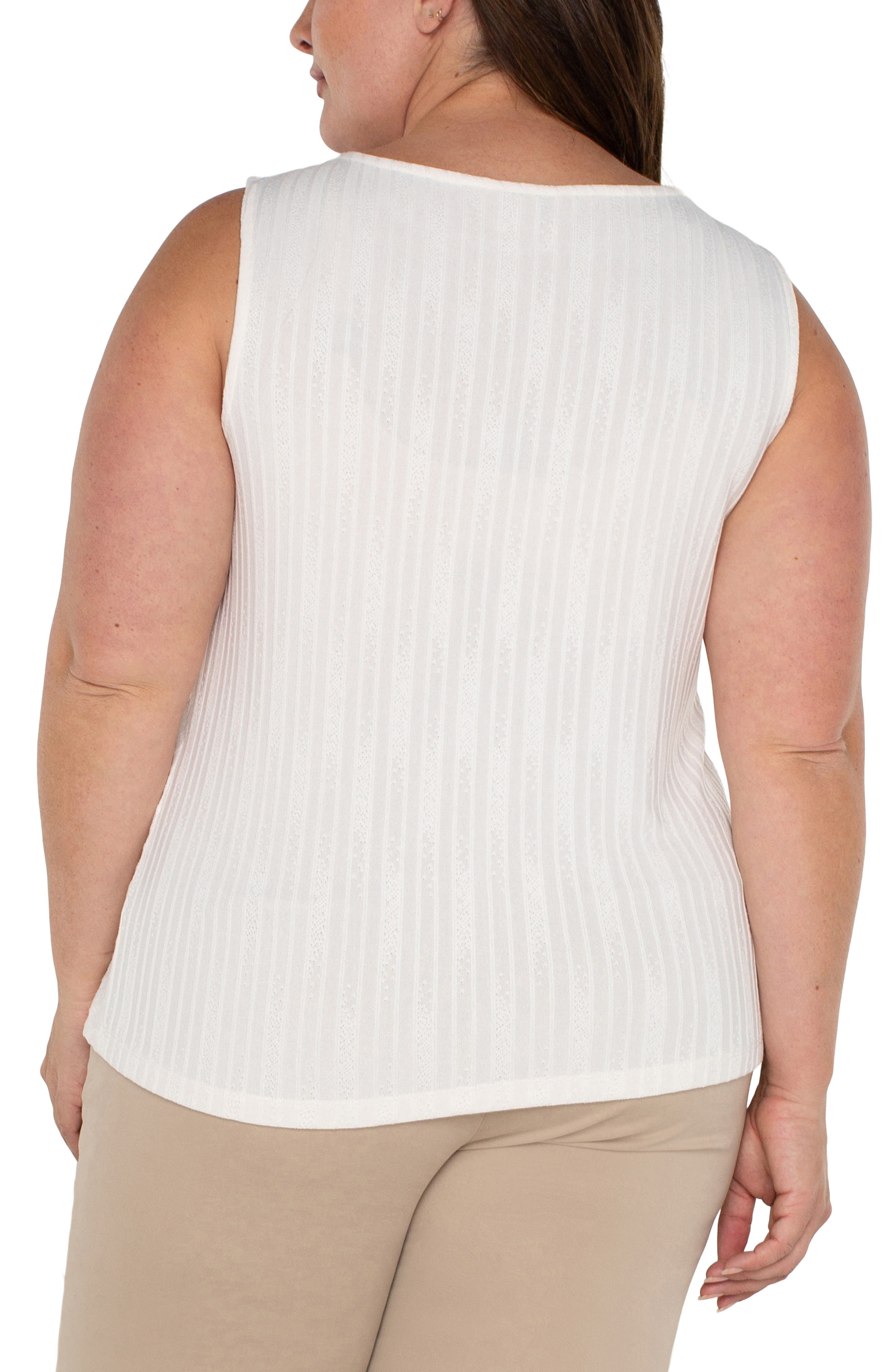 Liverpool Los Angeles Stripe Jacquard Sleeveless Top | Nordstromrack