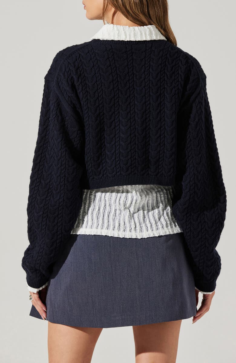 ASTR the Label Jorah Cable Stitch Sweater | Nordstromrack