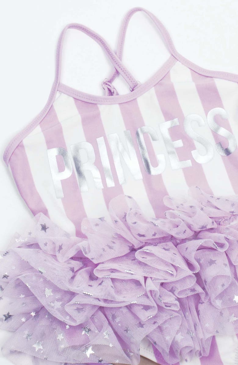 Shade Critters Kids' Princess Stripe Tutu One-Piece Swimsuit ...