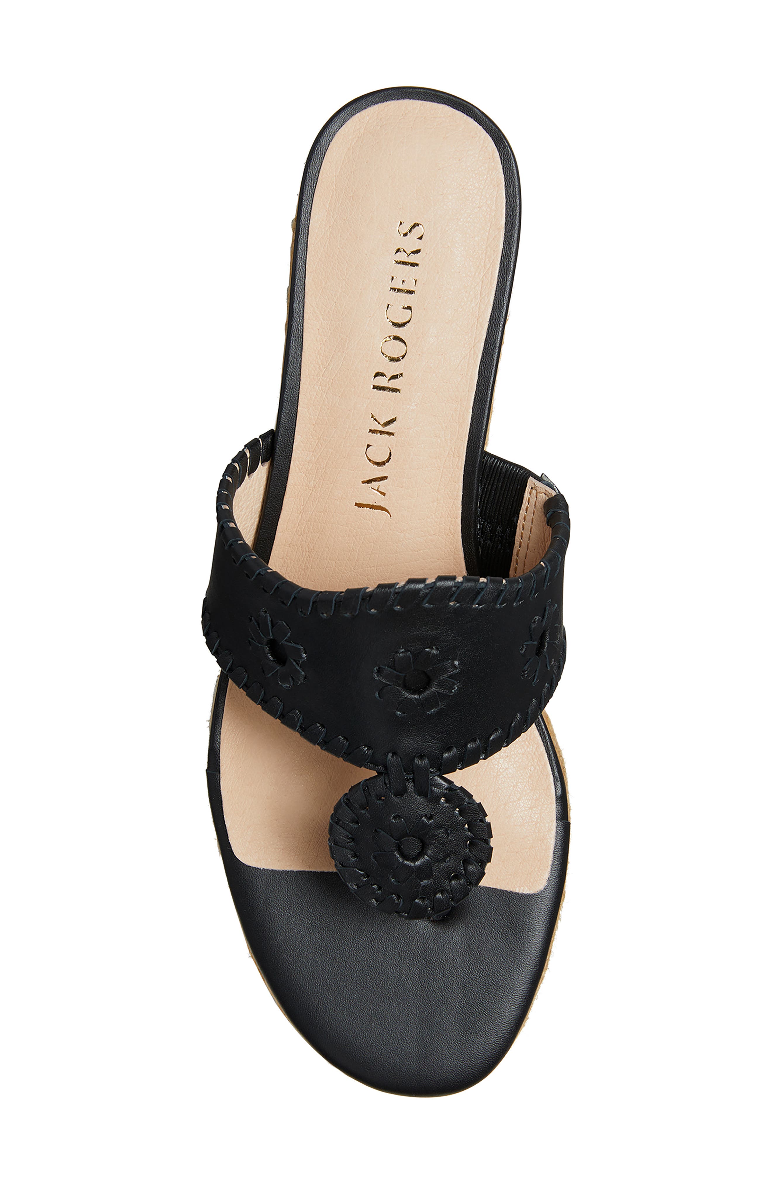 Jack Rogers Jacks Leather Espadrille Wedge Sandal (Women) | Nordstrom