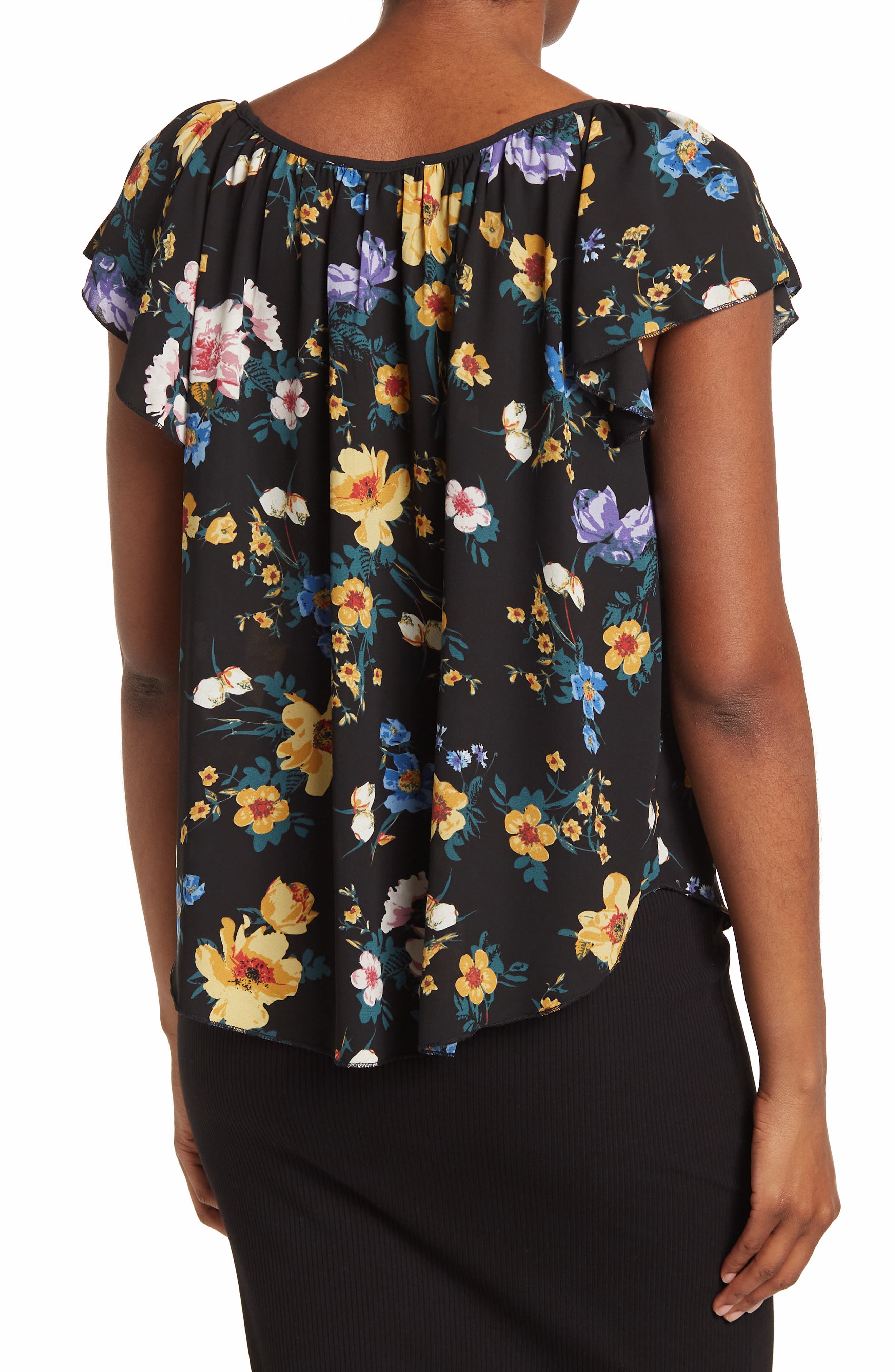 PHILOSOPHY REPUBLIC CLOTHING Flutter Raglan Sleeve Blouse | Nordstromrack