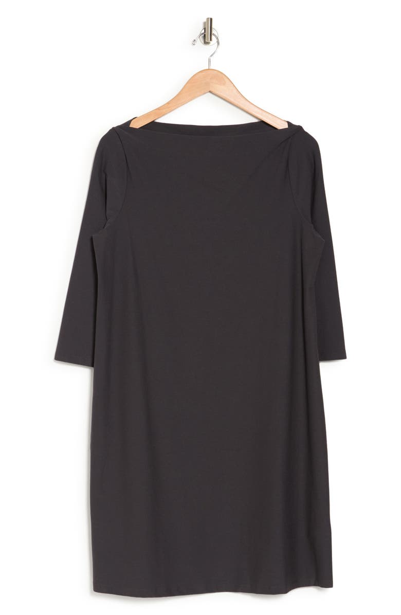 Eileen Fisher Bateau Neck Long Sleeve Shift Dress | Nordstromrack