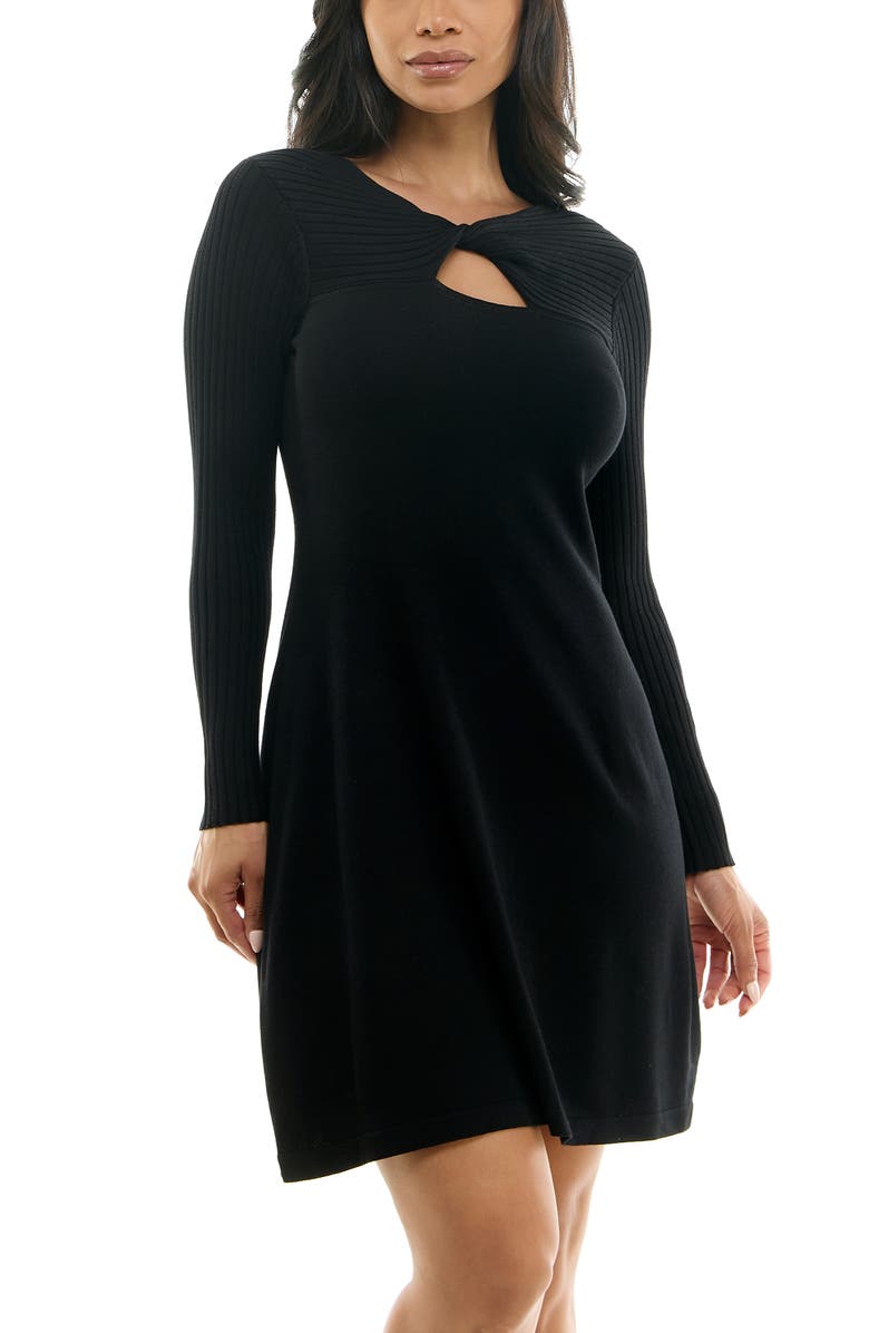 Nina Leonard Long Sleeve A-Line Sweater Dress | Nordstromrack