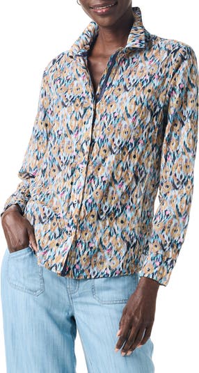 NIC+ZOE Up Beat Ikat Crinkle Button-Up Shirt | Nordstromrack
