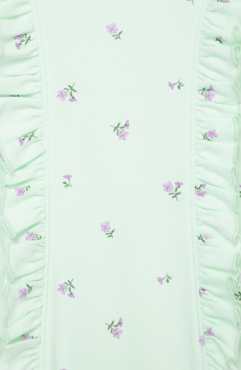 Little Me Sweet Rose Cotton Footie & Headband Set | Nordstromrack
